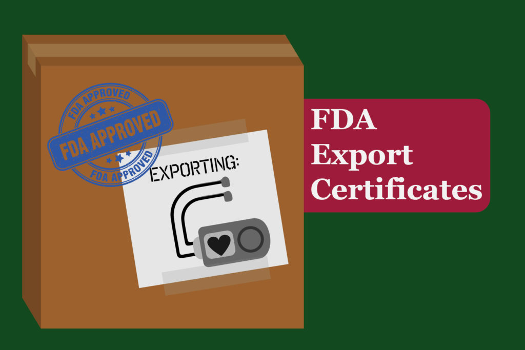 FDA Export Certificates - EMMA International