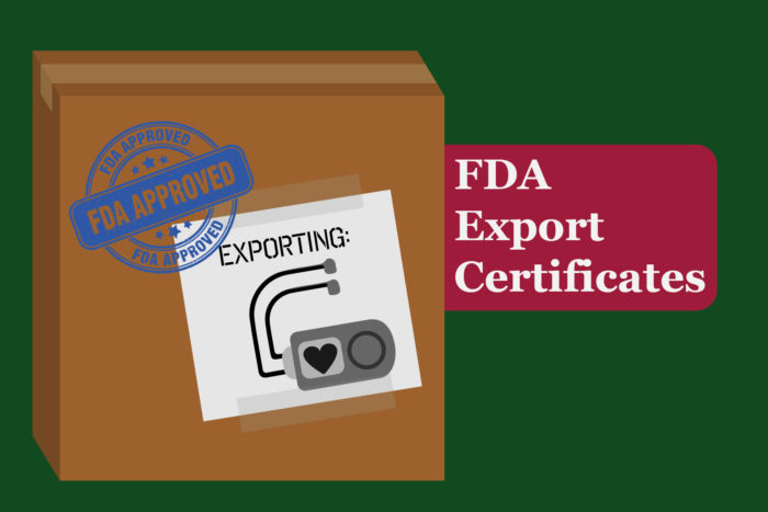 FDA Export Certificates - EMMA International
